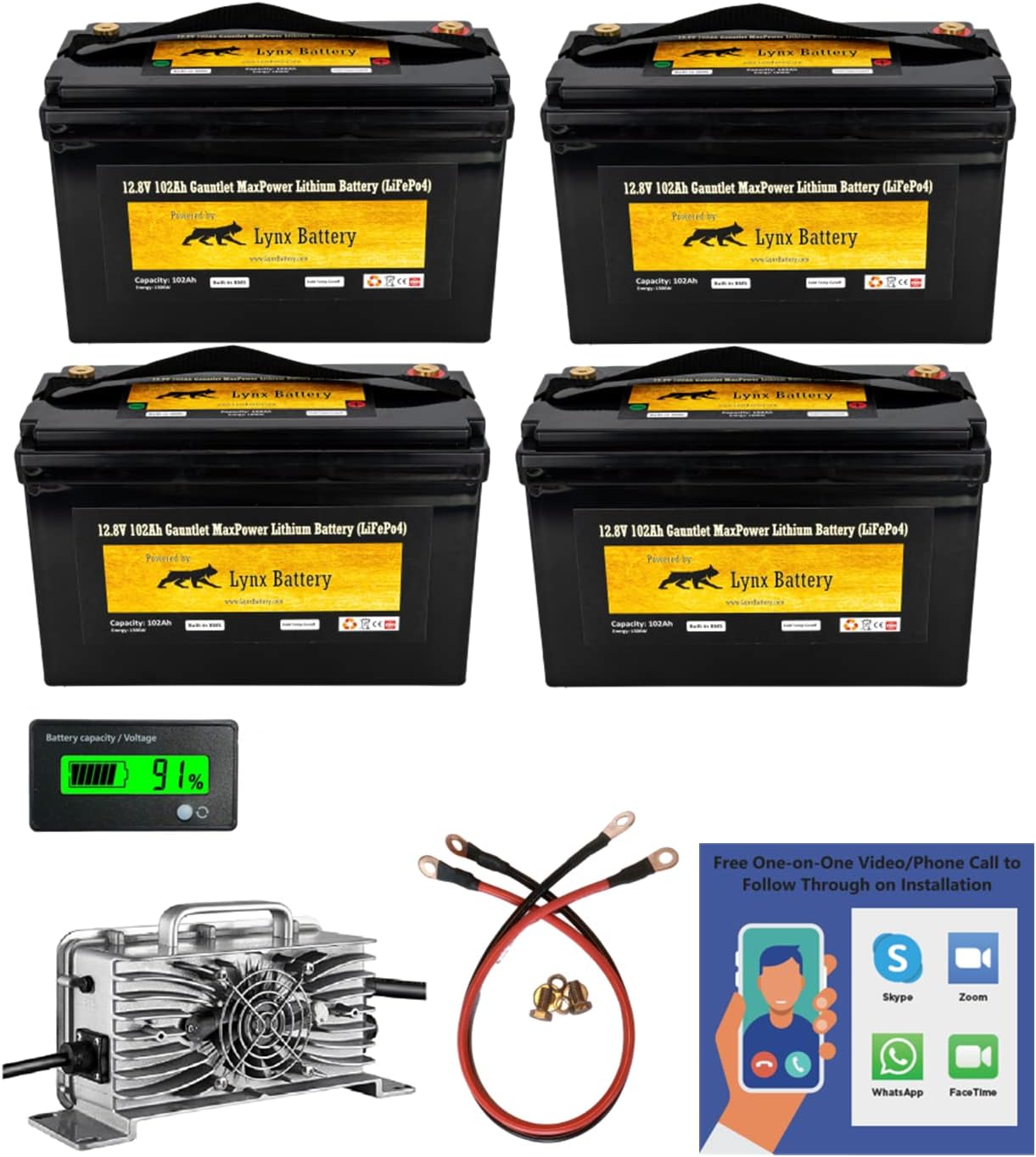 Amazon.com: Golf Cart Battery, 48V Lithium Conversion Kit, 100Ah ...