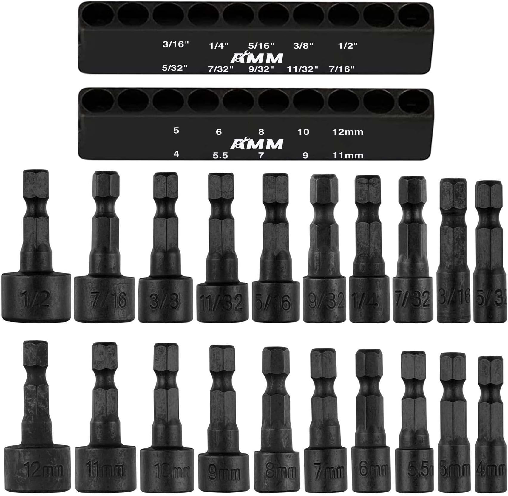 Amazon.com: PANOVOS 14pcs Power Nuts Driver Drill Bit Tools Set Metric ...
