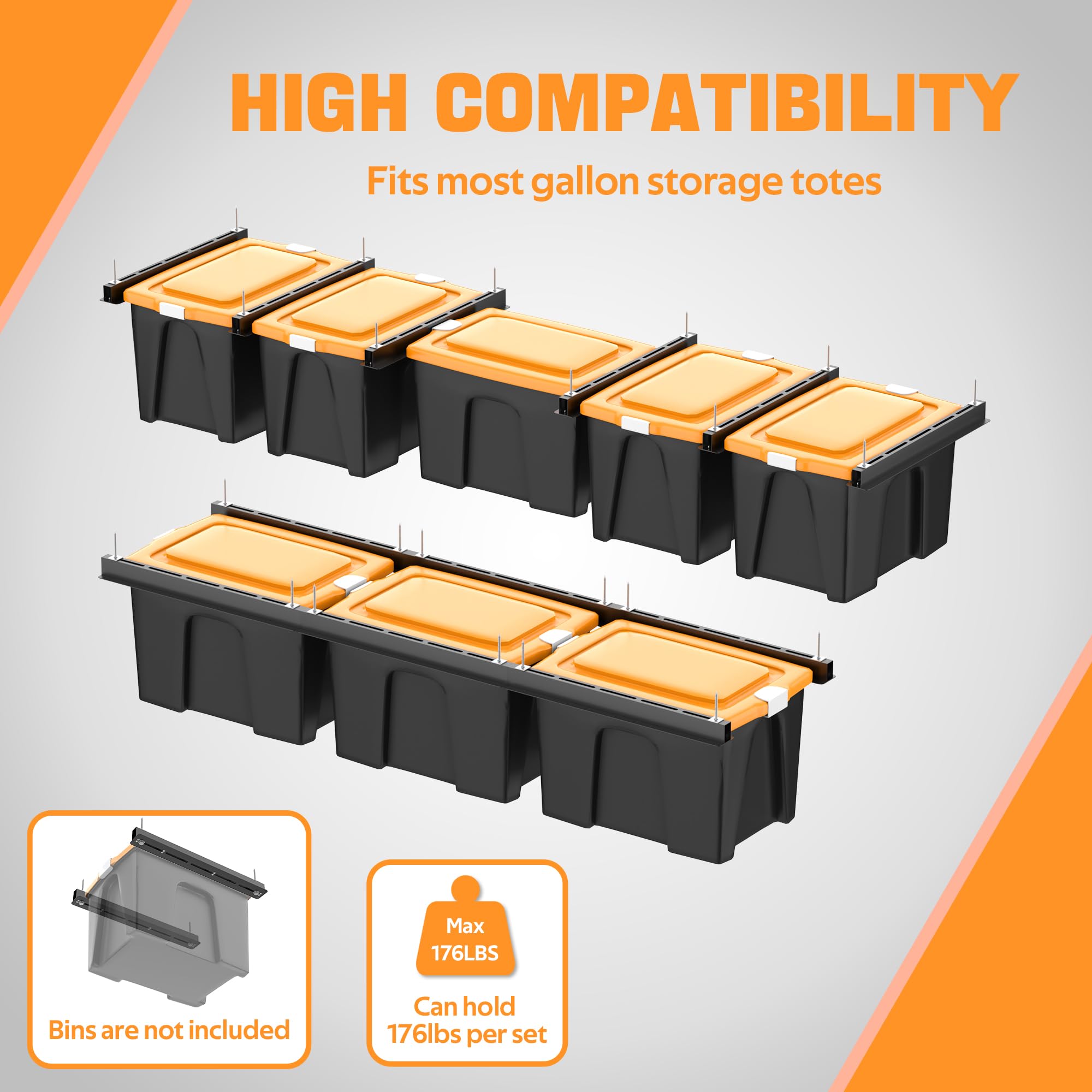 Snapklik.com : Overhead Garage Storage Rack, Heavy Duty Ceiling Storage ...