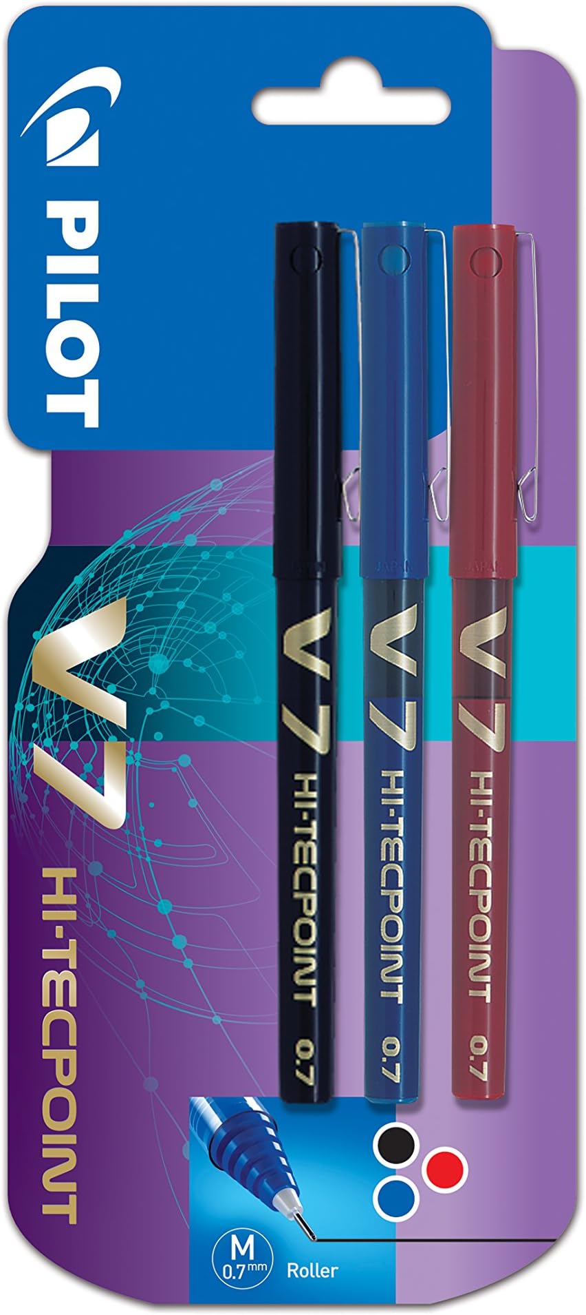 Pilot V5 Hi-Tecpoint Stylo roller Pointe extra fine 0,5 mm Couleur ...