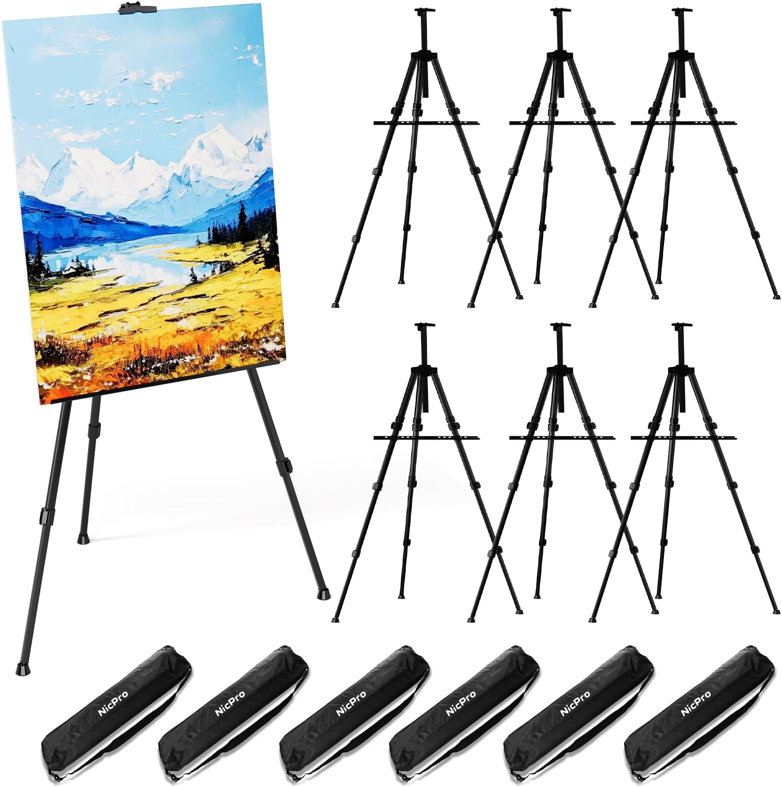 Amazon.com: AROIC 6 Pack Painting Display Easel Stand Portable ...