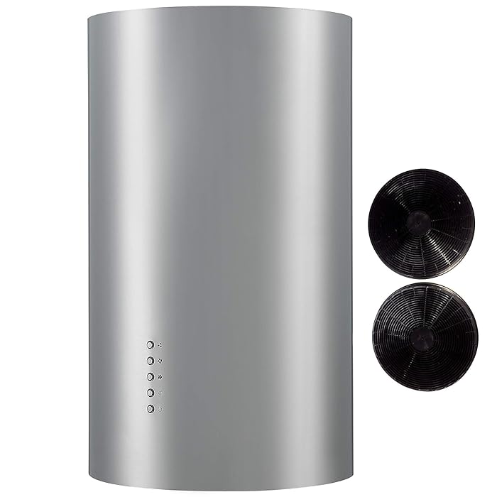 Buy Cookology 35cm Island Cylinder Cooker Hood & Kitchen Extractor Fan ...