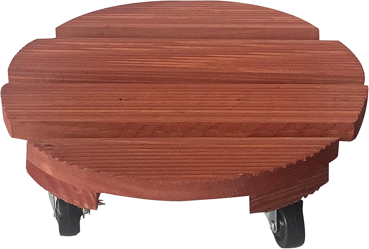 Amazon.com: posohan-sup Wooden Round Plant Caddy Plant Dolly Indoor ...