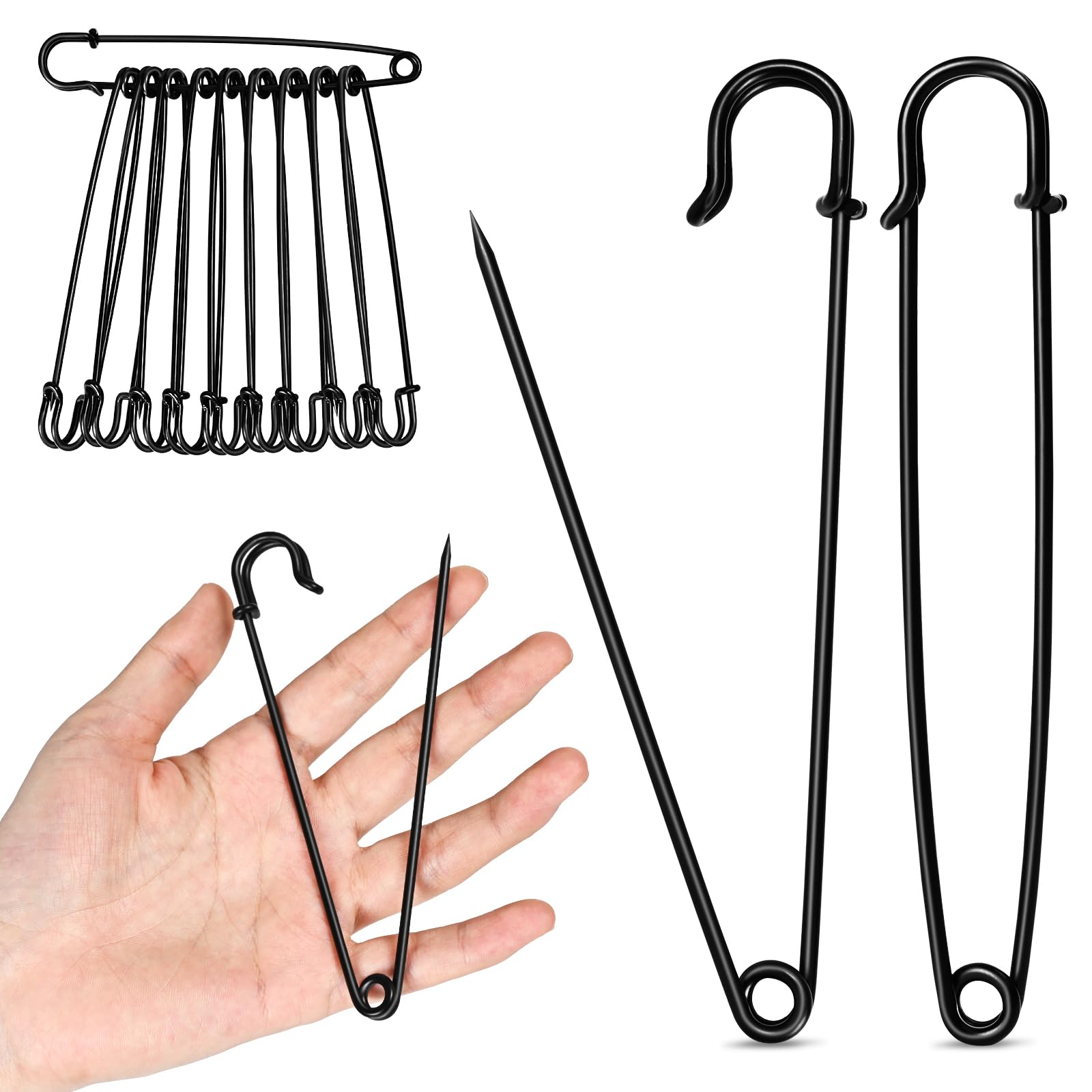 Amazon.com: Large Safety Pins, 5 inch Large Safety Pins Heavy Duty, 10 ...