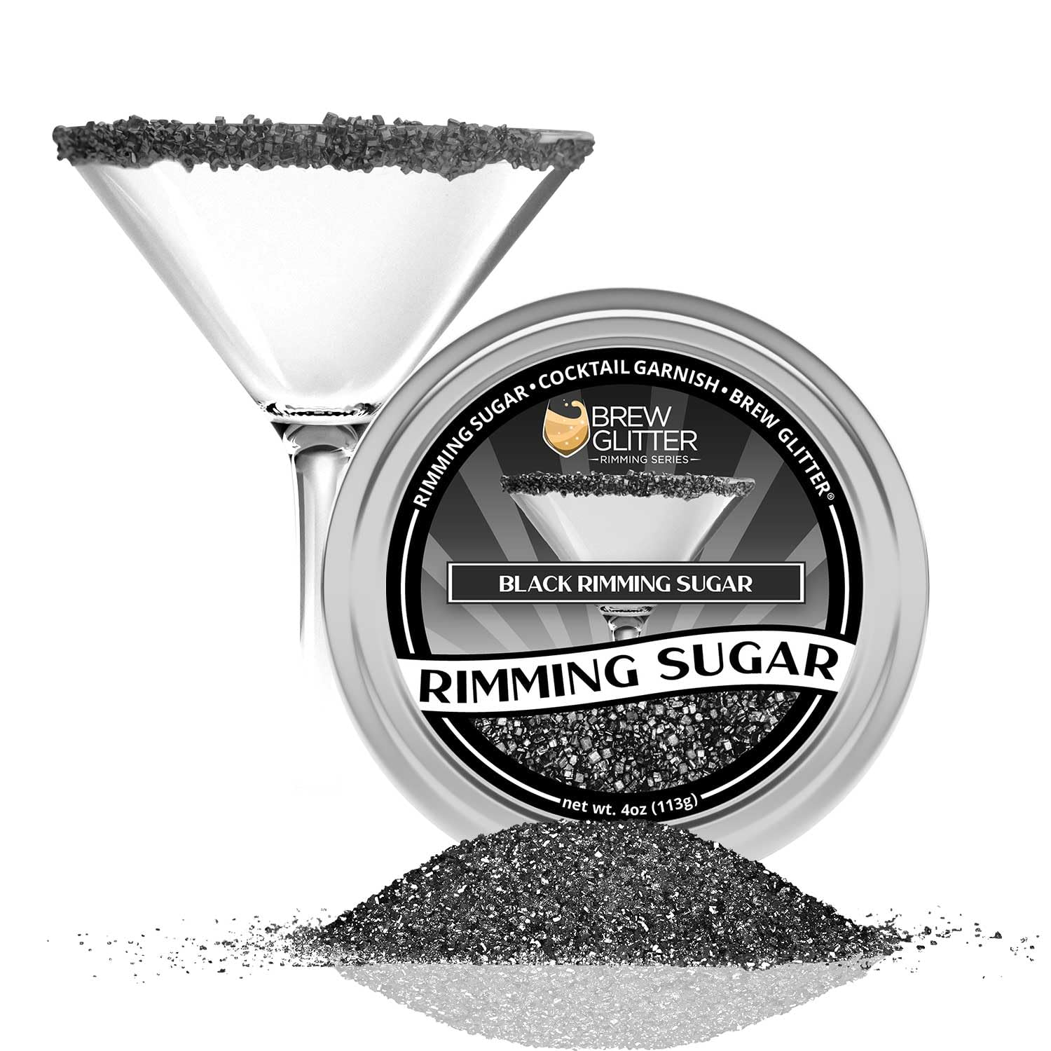 Amazon.com: BREW GLITTER Cocktail Rimming Sugar, Drink Rimmer for ...