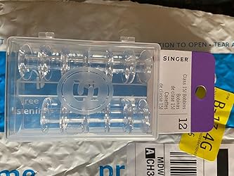 Amazon.com: SINGER 06543 Class 15J Bobbins, Transparent, 12-Count