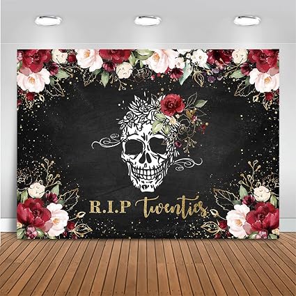 Amazon.com : Mocsicka Death to My Twenties Backdrop for Thirties ...