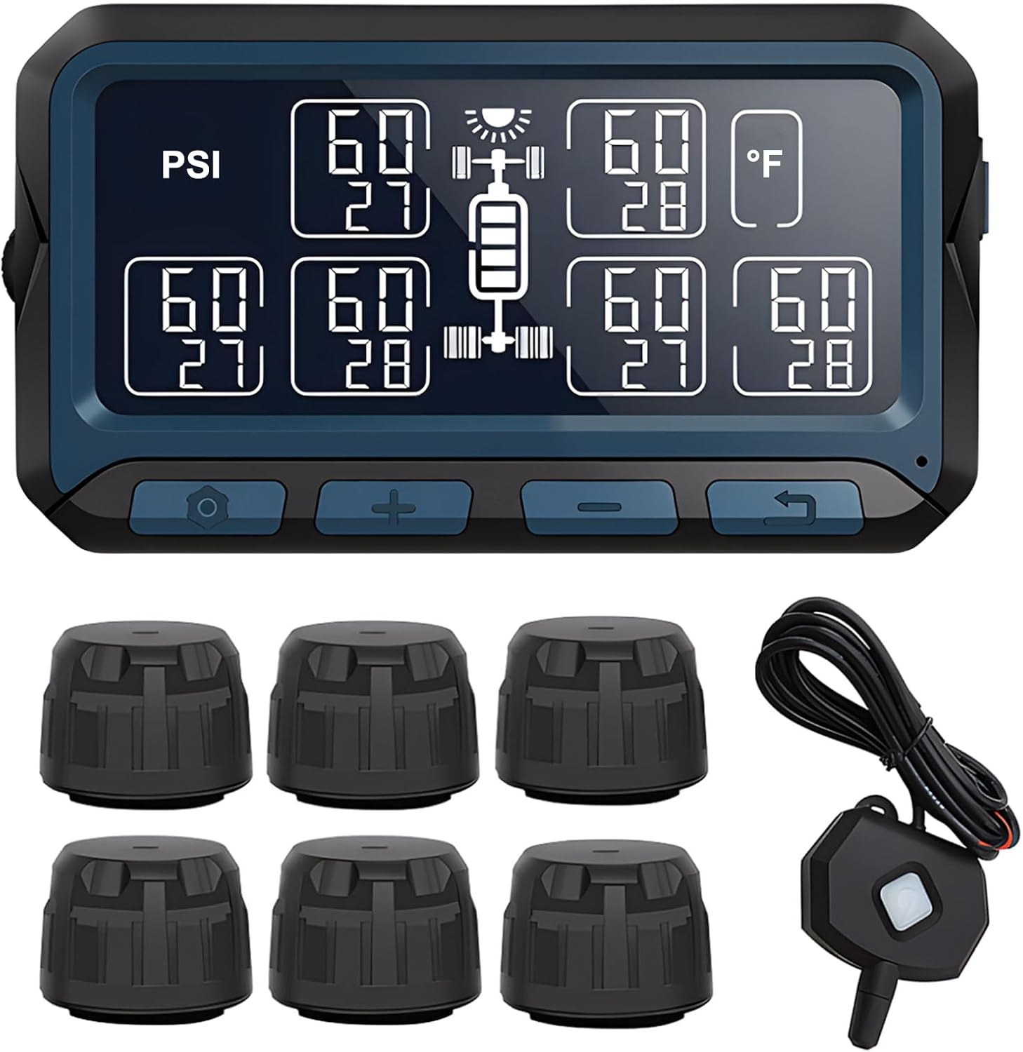 Amazon.com: B-Qtech Tire Pressure Monitoring System Solar TPMS with ...