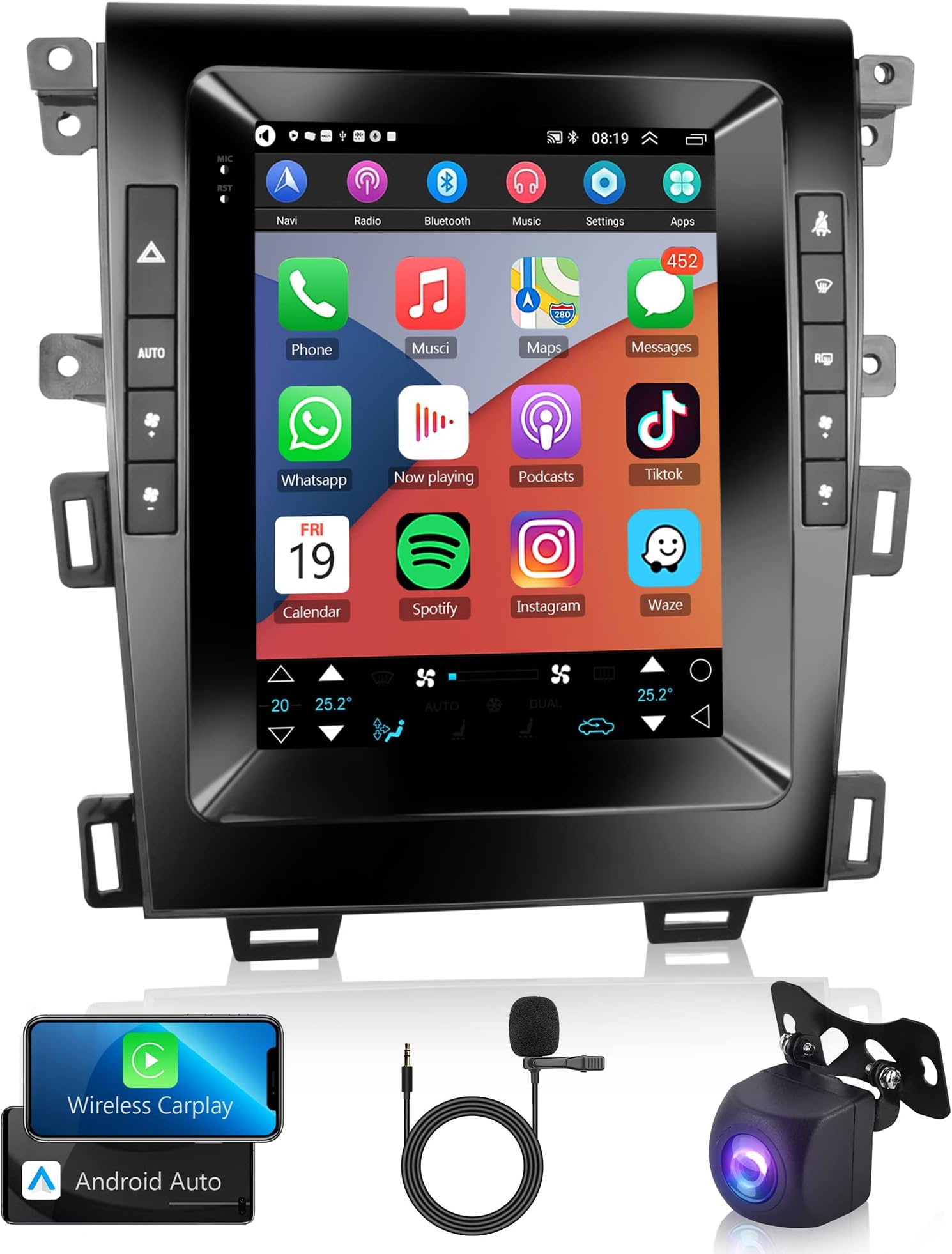 Amazon.com: Android Car Stereo for Ford Edge 2013-2015 with Wireless ...