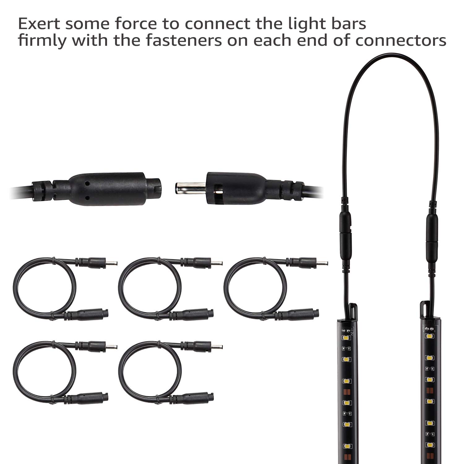 TORCHSTAR LED Safe Lighting Kit, (6) 12 Inch Linkable Light Bars ...