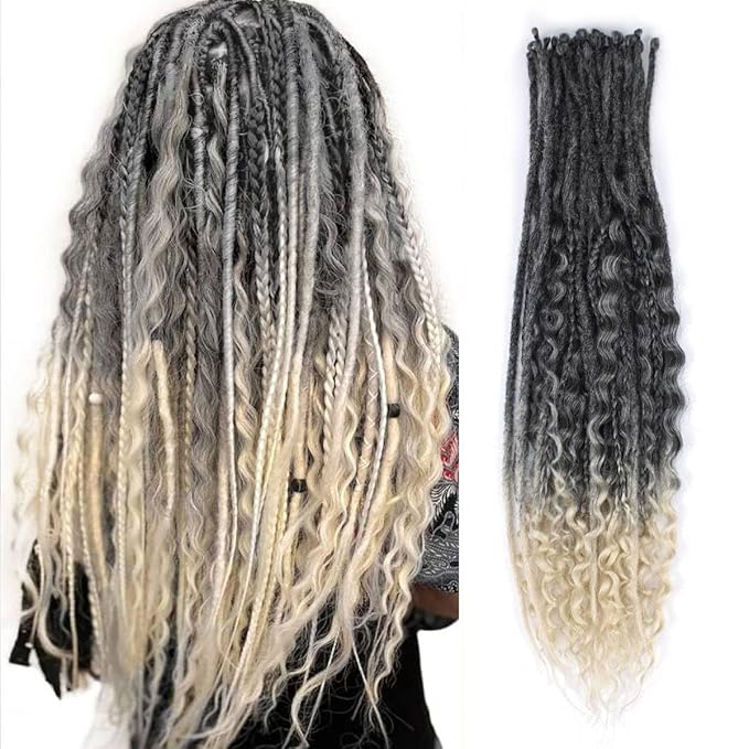 Amazon.com : Pouweney 24 Inch 3 In 1 Dreadlock Extensions Sets, 30 ...
