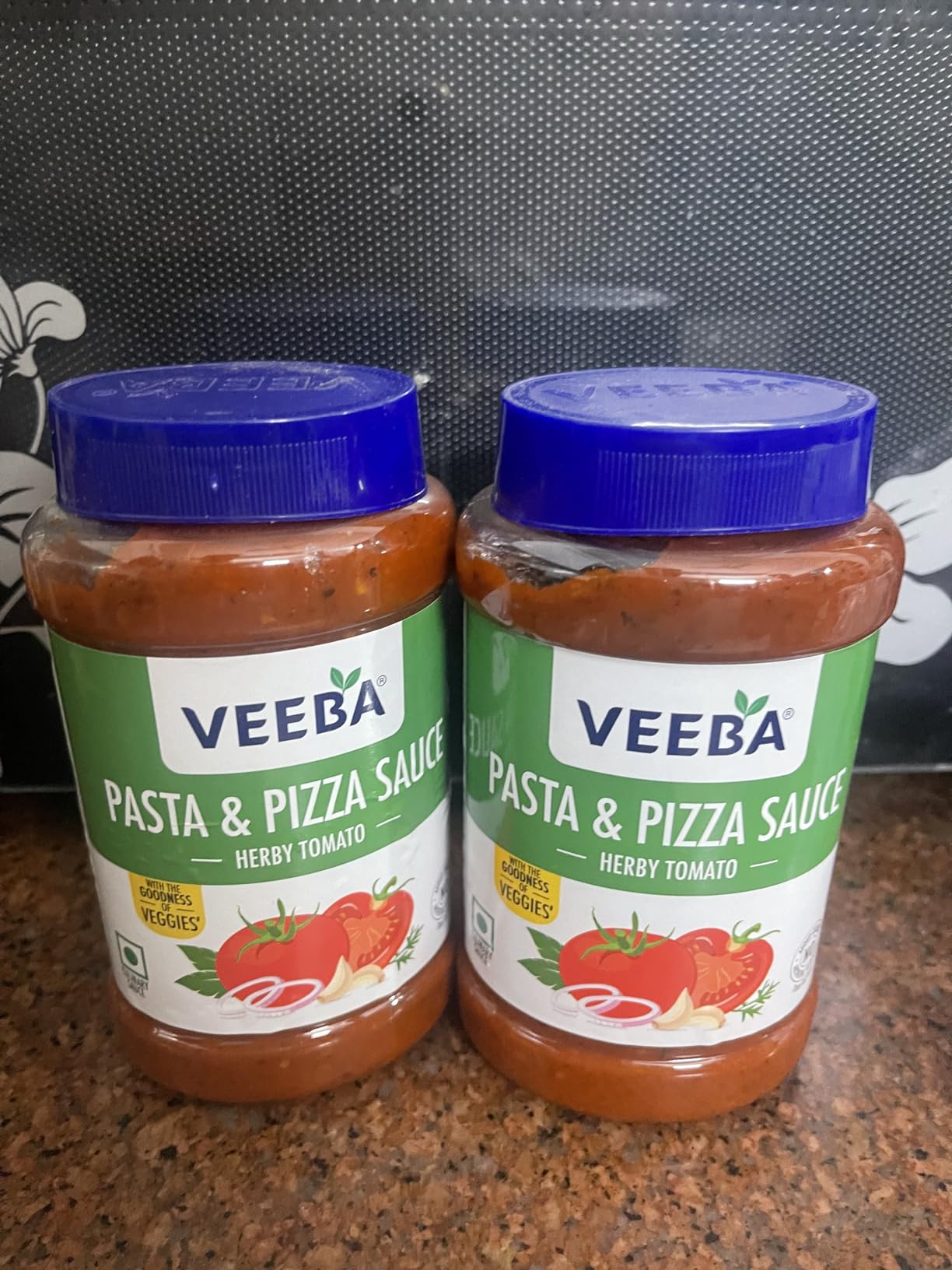 Veeba Pasta & Pizza Sauce - Herby Tomato (525 grams) I No Synthetic ...