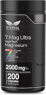 SEVEN MAG ULTRA: 7 Tipos de Magnesio, 200 Cápsulas (2000mg) - L ...