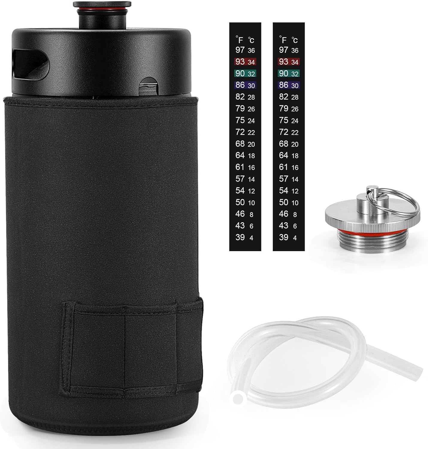 Amazon.com: Hgkeke Mini Keg Growler 128OZ Stainless Steel Mini Keg ...