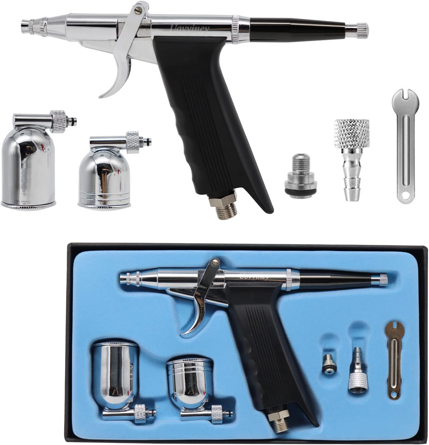 Amazon.com: Uovviney Trigger Airbrush Gun with 0.3mm Needle Airbrush ...