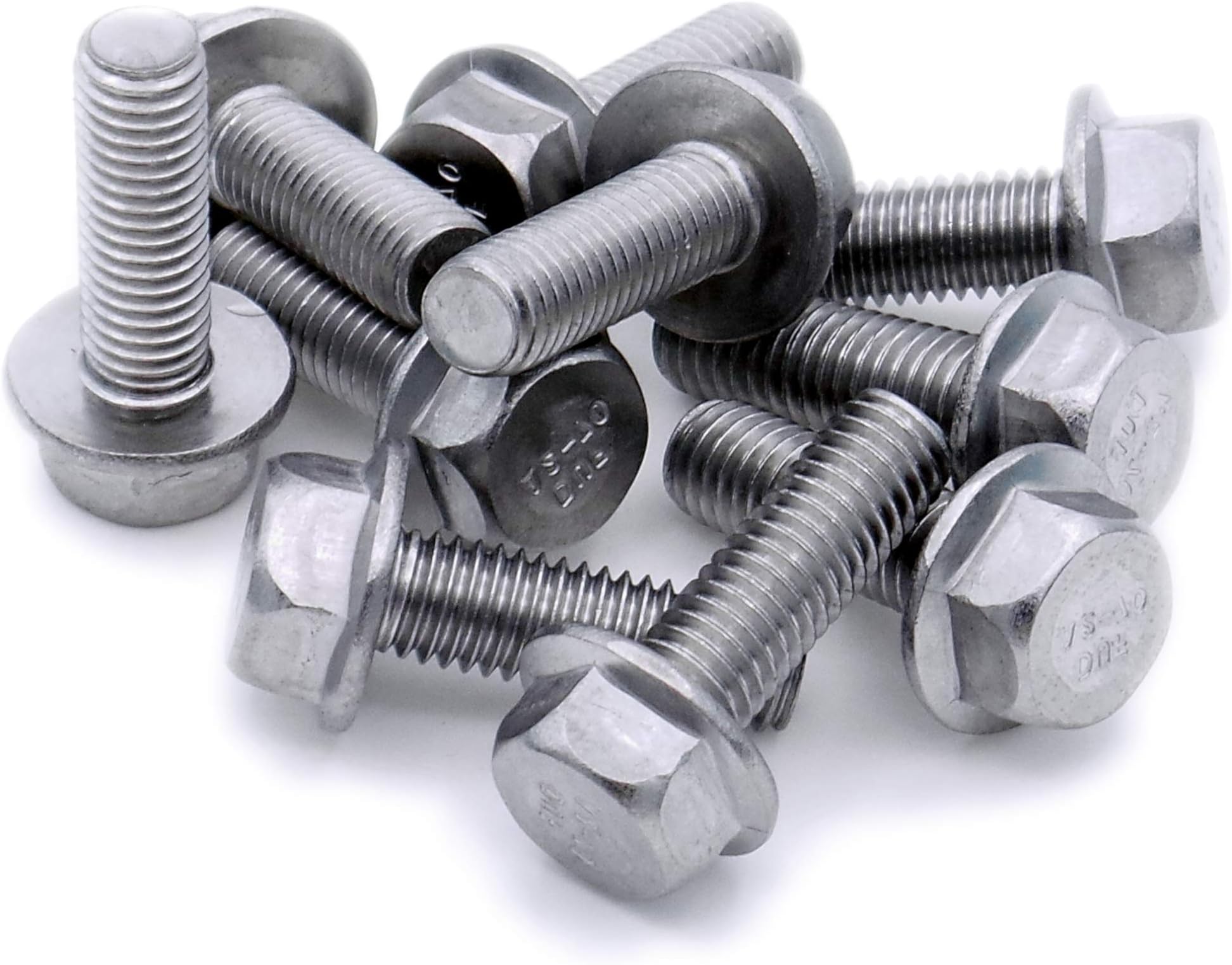 M8 (8mm x 25mm) Flanged Hex Bolt (Fully Threaded Setscrew) - Stainless ...