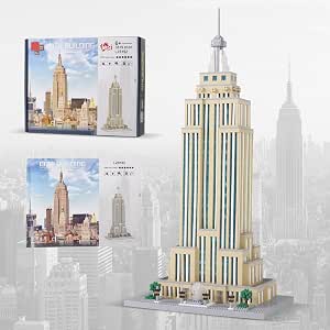 Amazon.com: 3819PCS Empire State Micro Mini Building Blocks Set ...