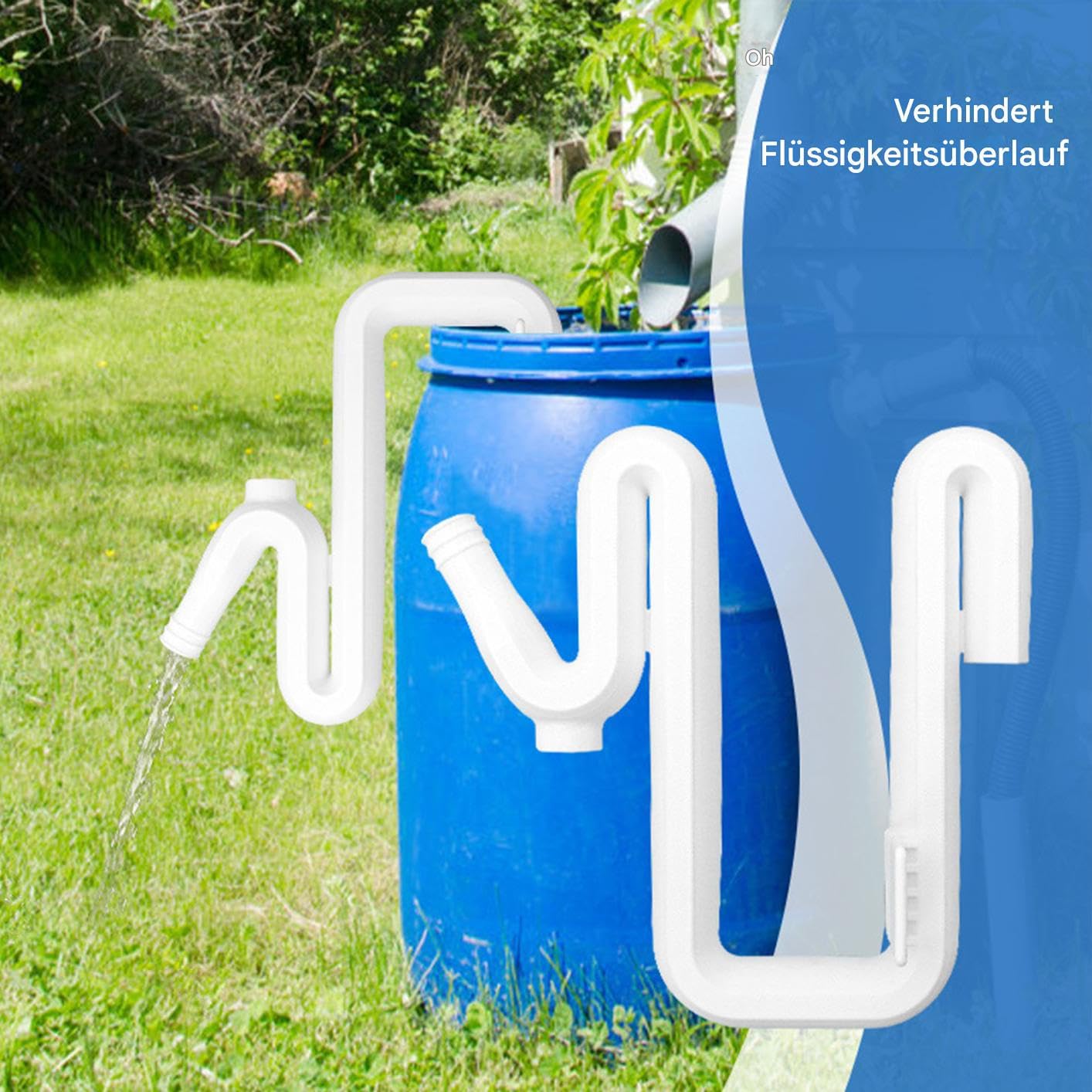 Rain Barrel Overflow Drain Rain Diverter EarthMinded Rain Barrel