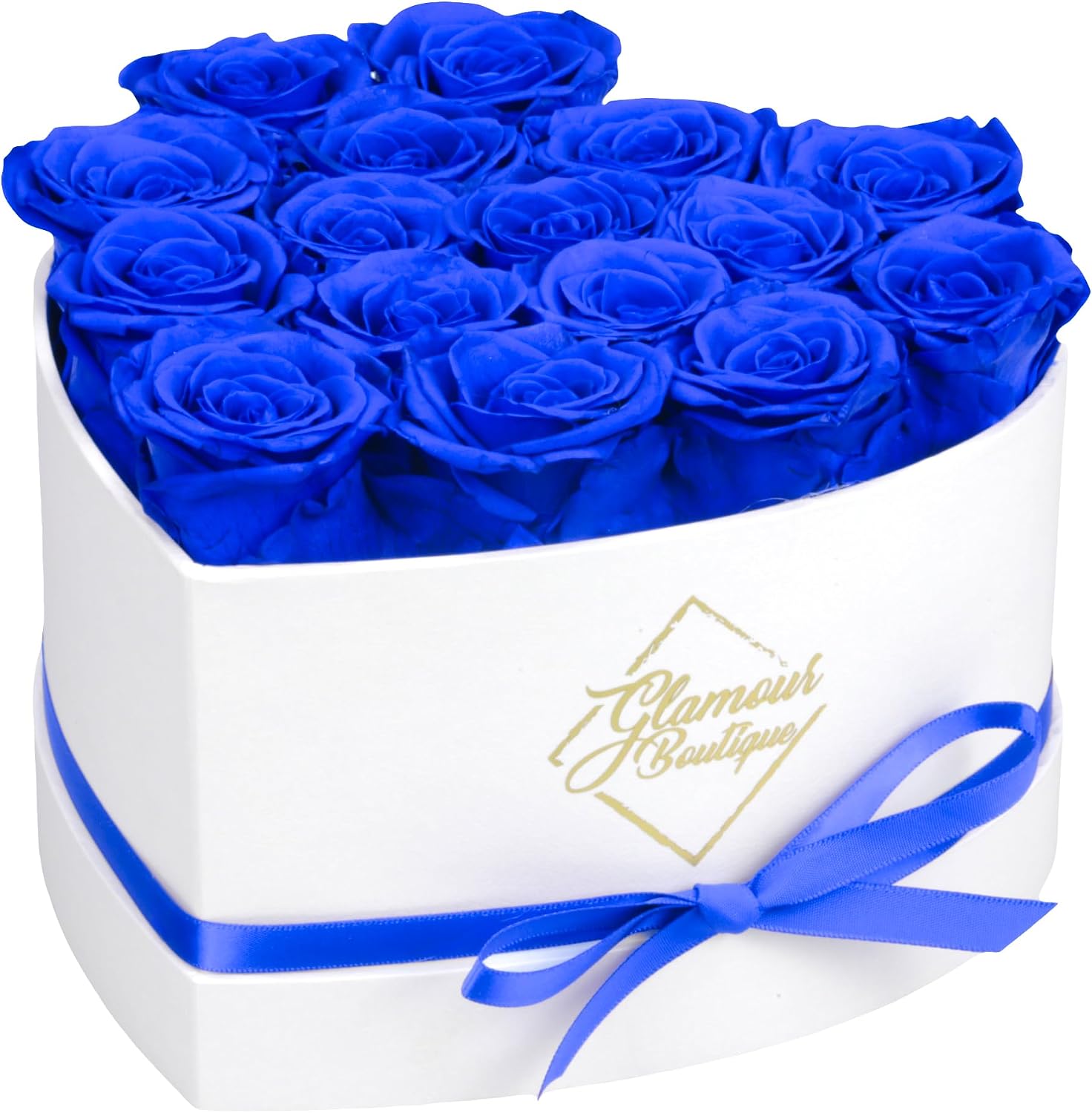 Amazon.com: GLAMOUR BOUTIQUE Preserved Roses in a Box - Flowers Forever ...