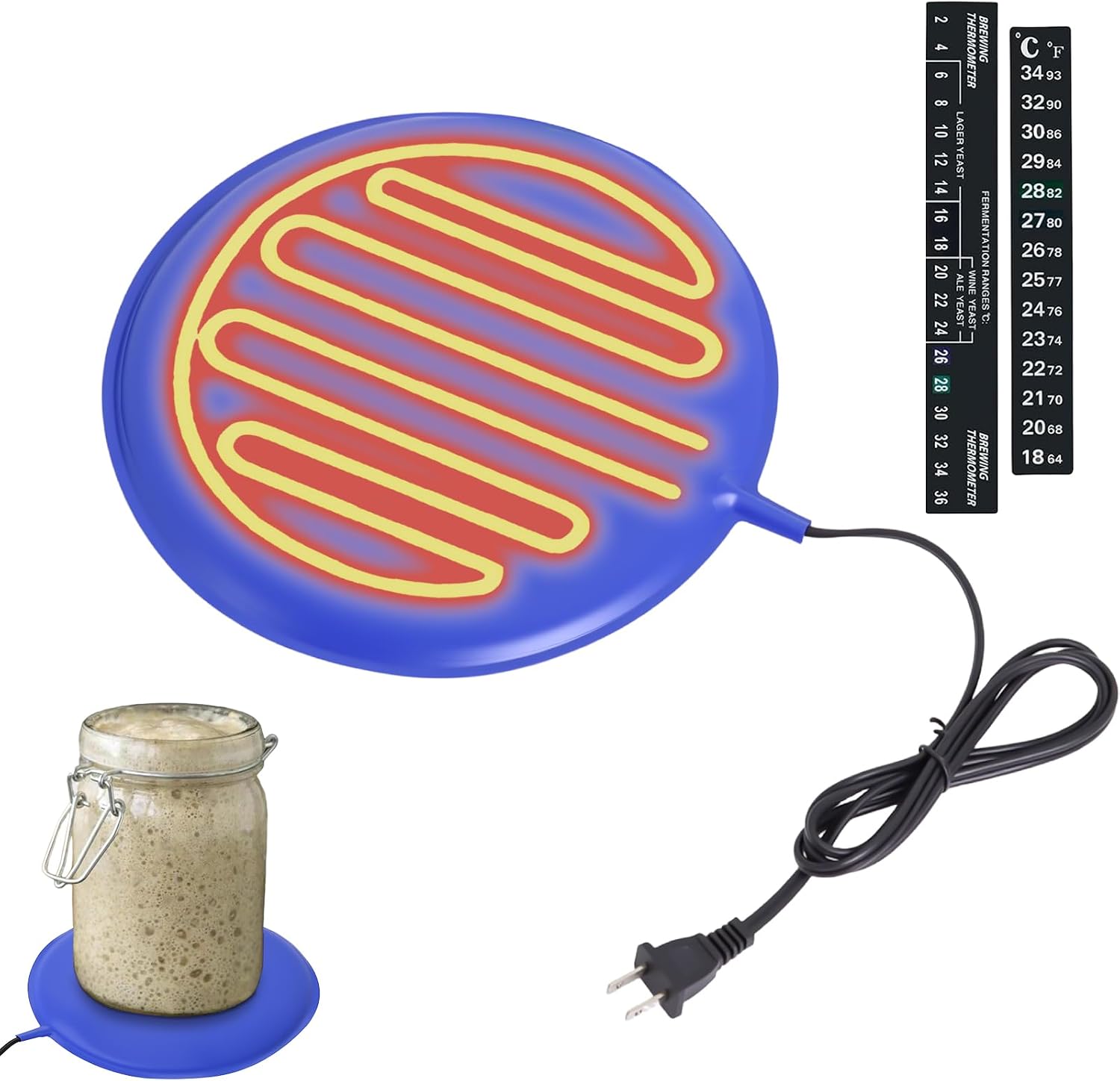 Podoy 25W Brewing Fermentation Heating Pad for Homebrewing