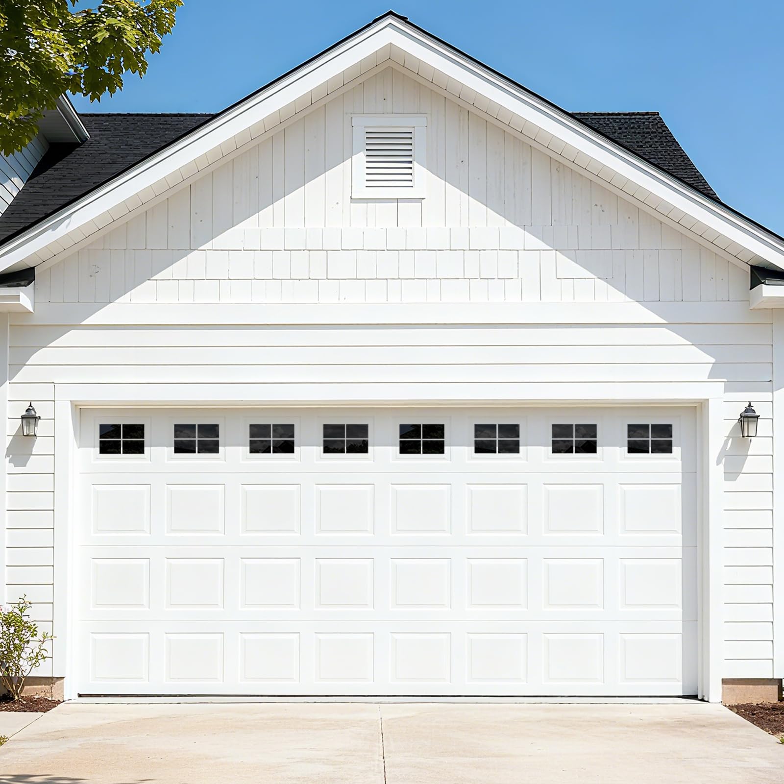 Snapklik.com : Glossy Magnetic Garage Door Windows Faux Magnetic Panels ...