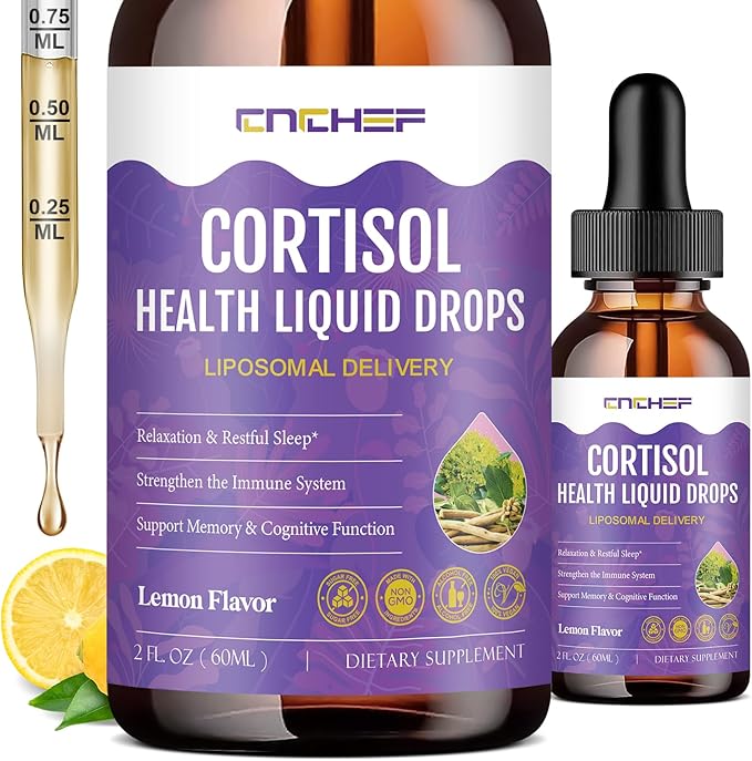 Amazon.com: Cortisol Supplement Liquid Drops, Hormone Balance for Women ...