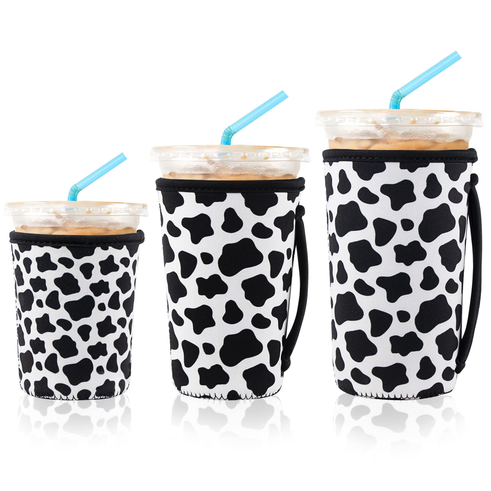Amazon.com: 3 Reusable Iced Coffee Sleeves for Iced Coffee Cups or ...