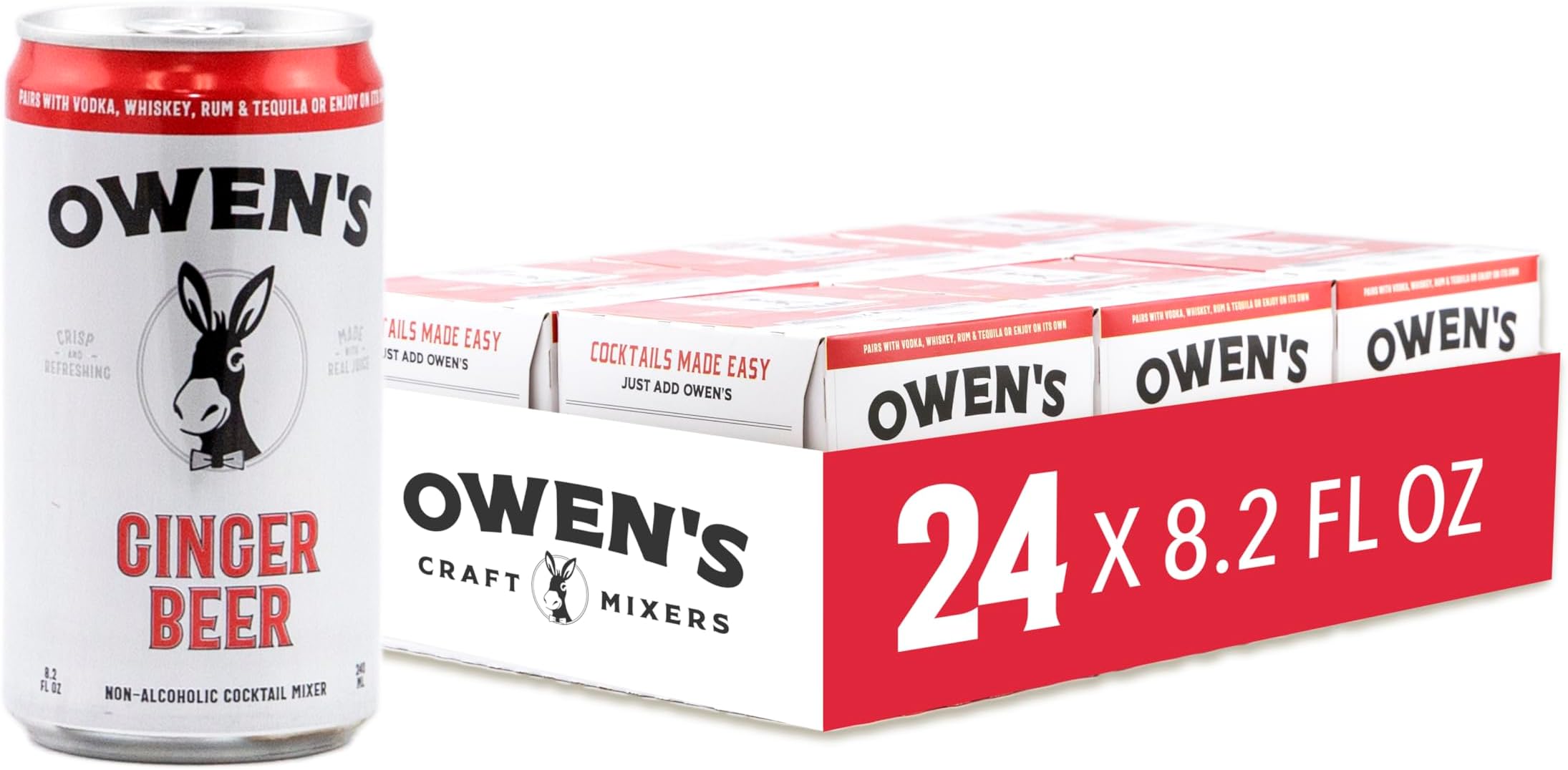 Amazon.com : Owen's Ginger Beer, Premium Cocktail Mixer Made with Real ...