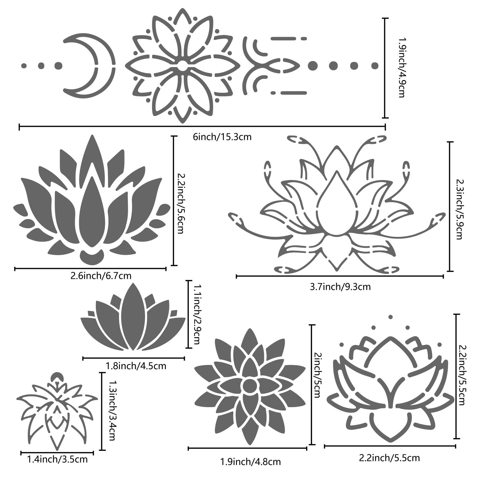 Lotus Stencil Tattoo