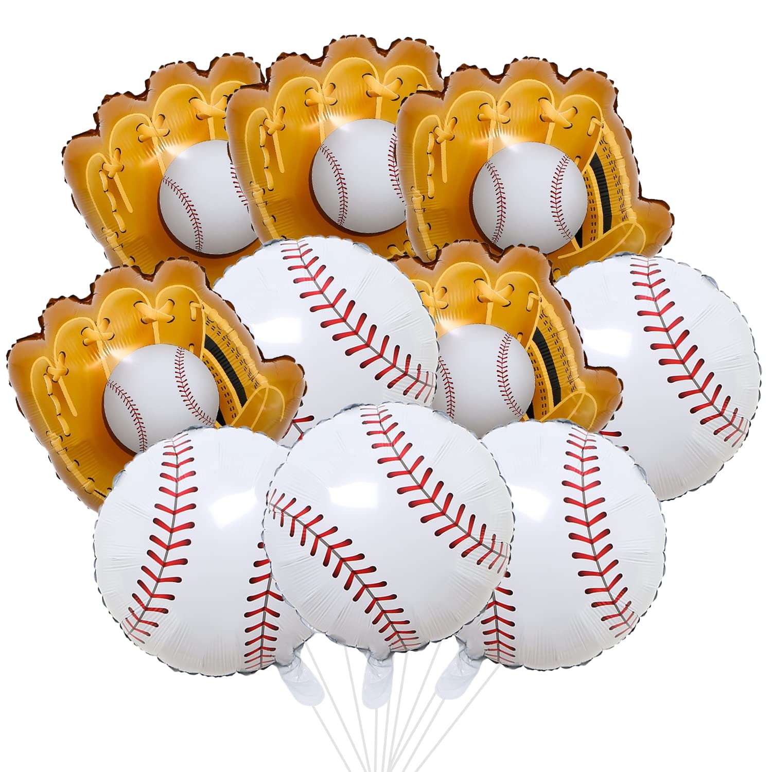 Amazon.com: BlingABC Baseball Balloons Set,8Pcs Basketball Foil ...