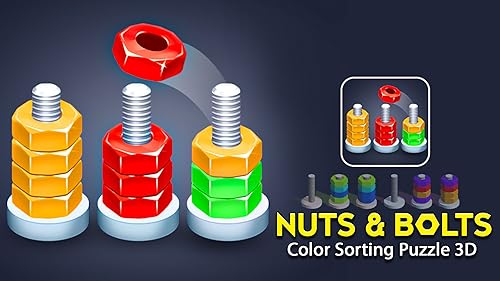 Nuts & Bolts Color Sorting Puzzle 3D: Brainrot Screw Challenge Pin ...