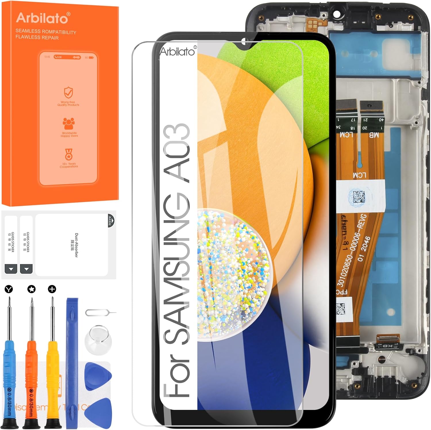 Screen Replacement for Samsung Galaxy A03 A035G LCD Display Digitizer ...