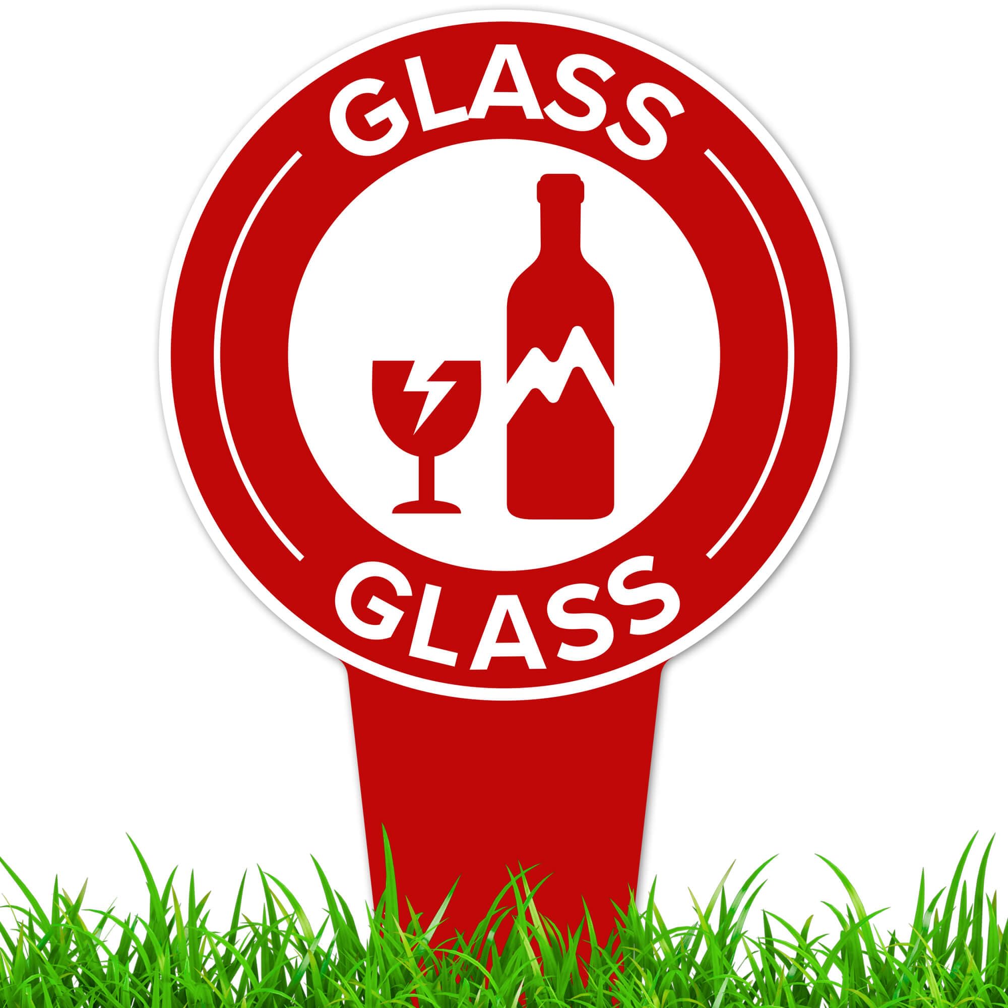 Recycle Glass Sign