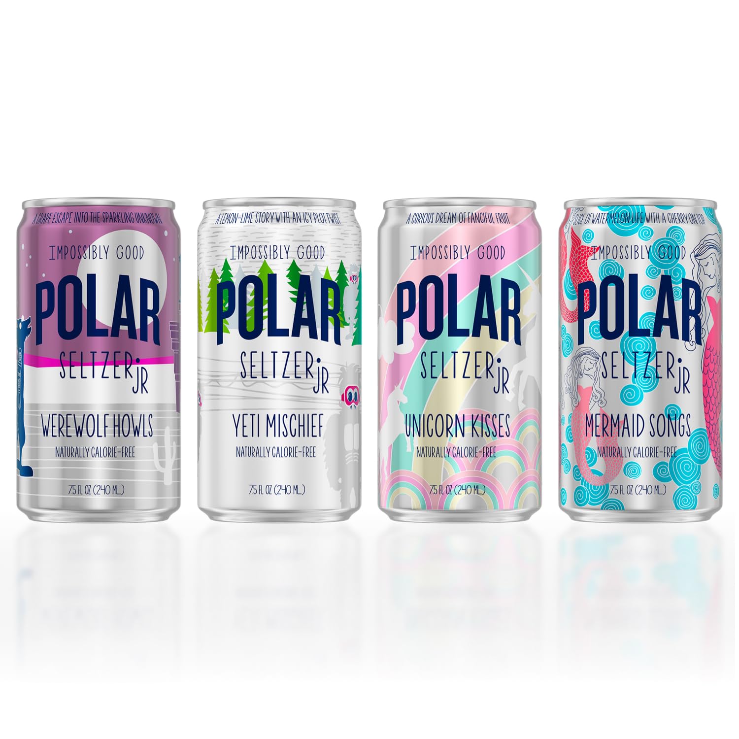 Snapklik.com : POLAR 100% Natural Seltzer Jr 24 Ct Variety Pack The ...