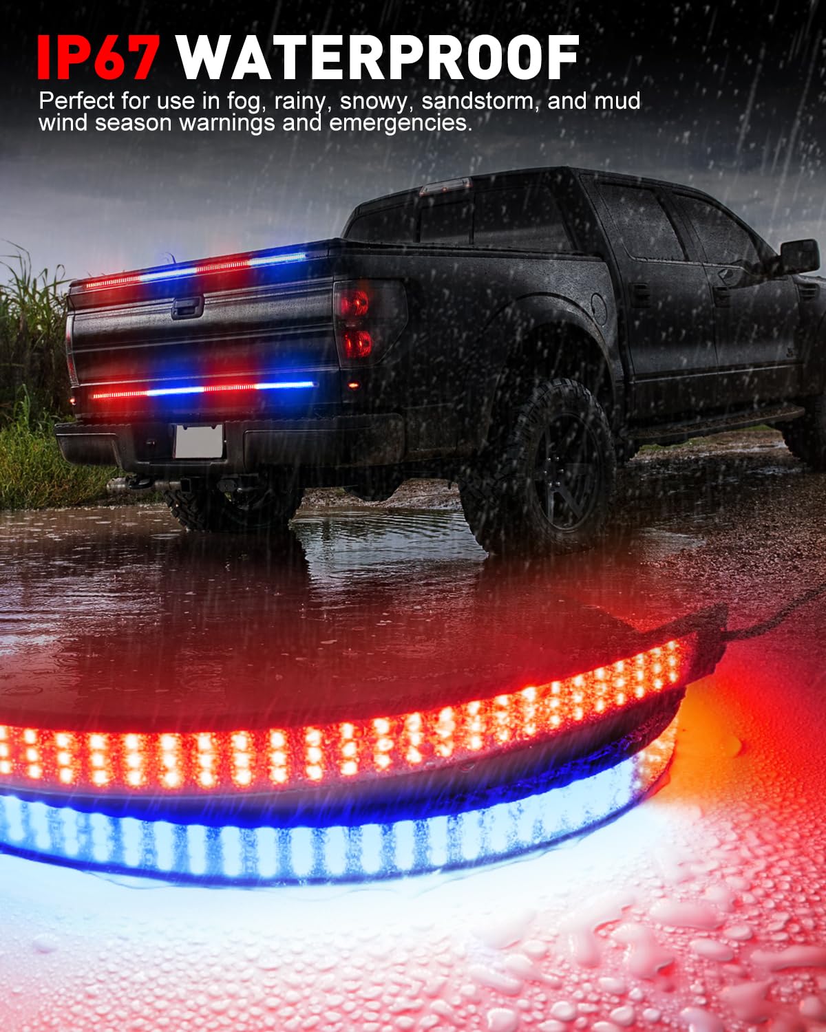 Snapklik.com : HLauto HL035 2PCS 35inch Emergency Strobe Light Strips ...