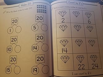 Kindergarten Math Workbook: Kindergarten and 1st Grade Workbook Age 5-7 ...