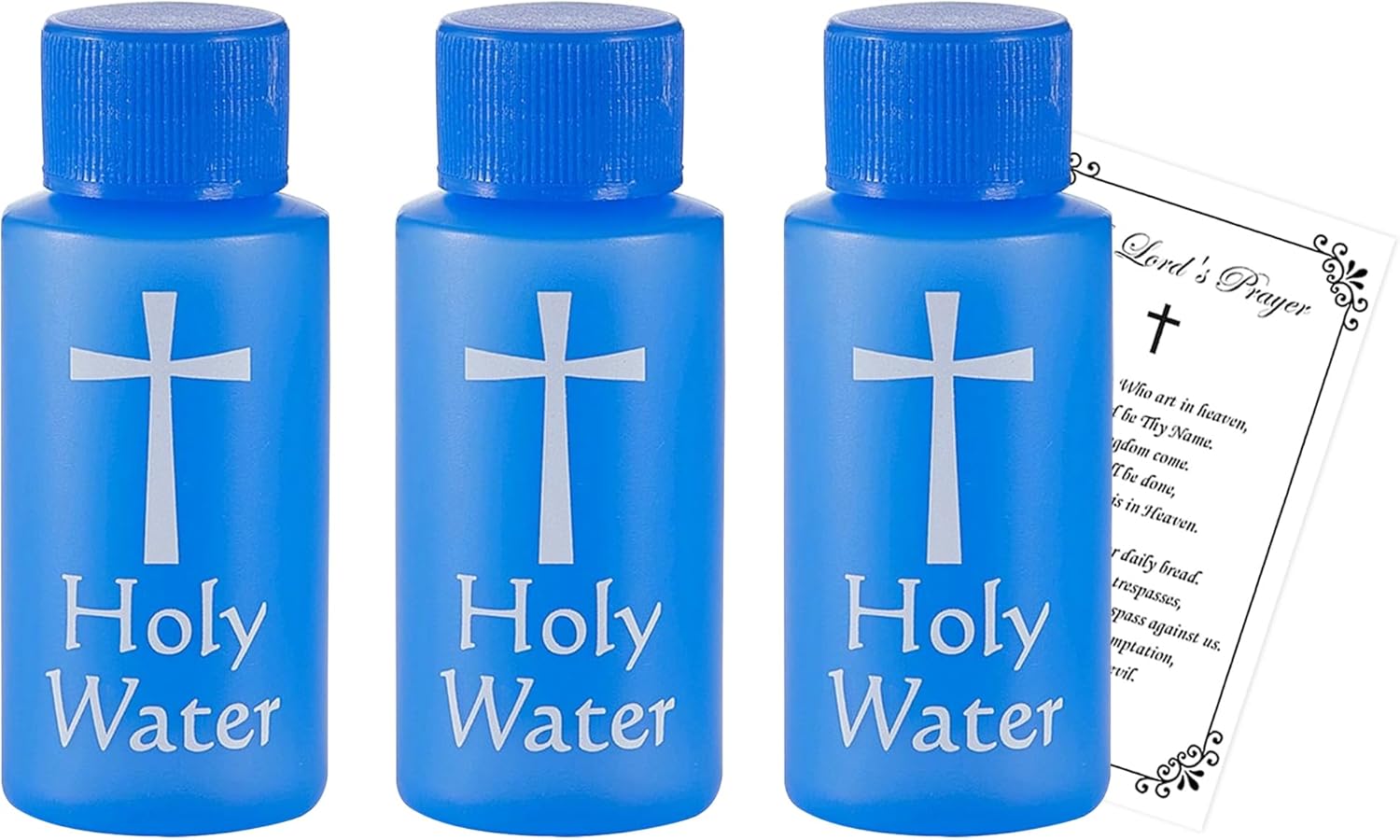 Amazon.com: 1 Ounce Holy Water Bottle - 3 Empty Holy Water Bottles ...
