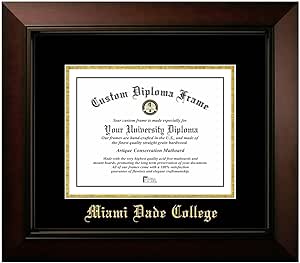 Amazon.com - Campus Images Miami Dade College Legacy Black Cherry Gold ...