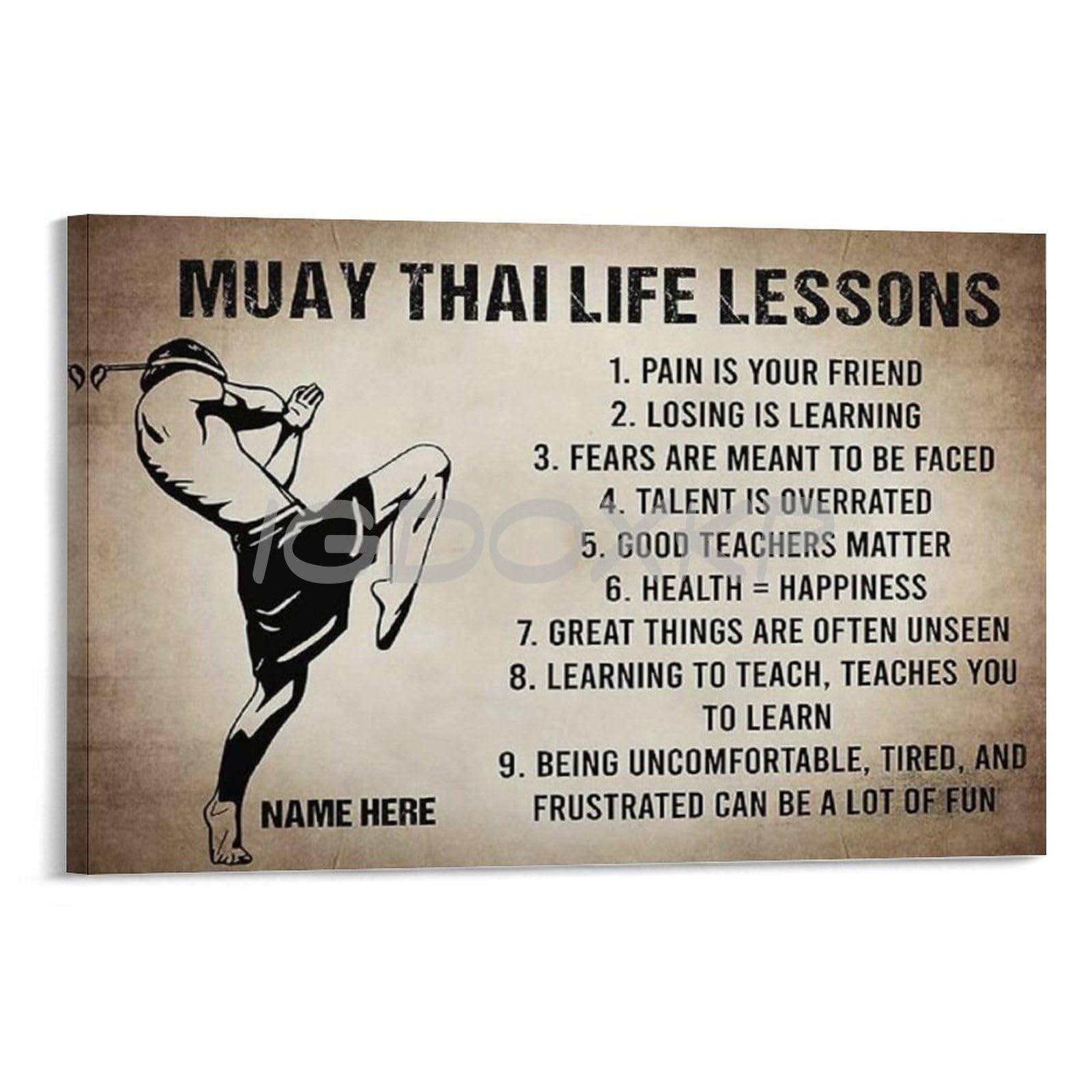 Muay Thai Techniques Poster