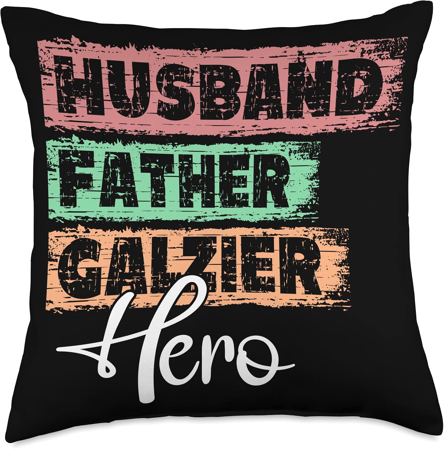 Amazon.com: Profession dad hero father Glazier Throw Pillow : Home ...