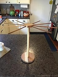 Amazon.com: Pasta Drying Rack, Large Acacia Wood Pasta Rack Collapsible ...