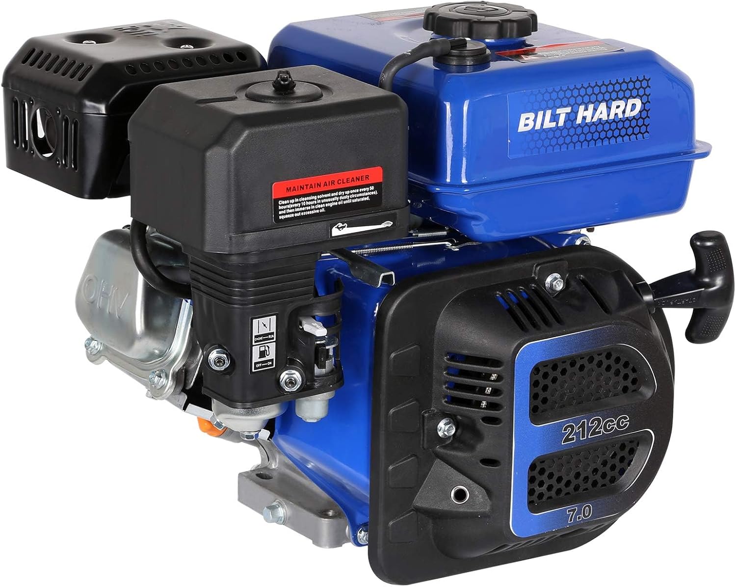BILT HARD 7HP Horizontal Shaft Gas Engine, 212cc 4 Bahrain | Ubuy