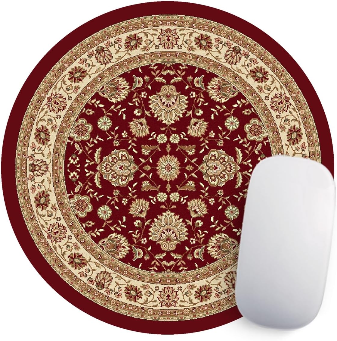 Amazon.com: knseva Vintage Oriental Persian Floral Round Mouse Pad ...