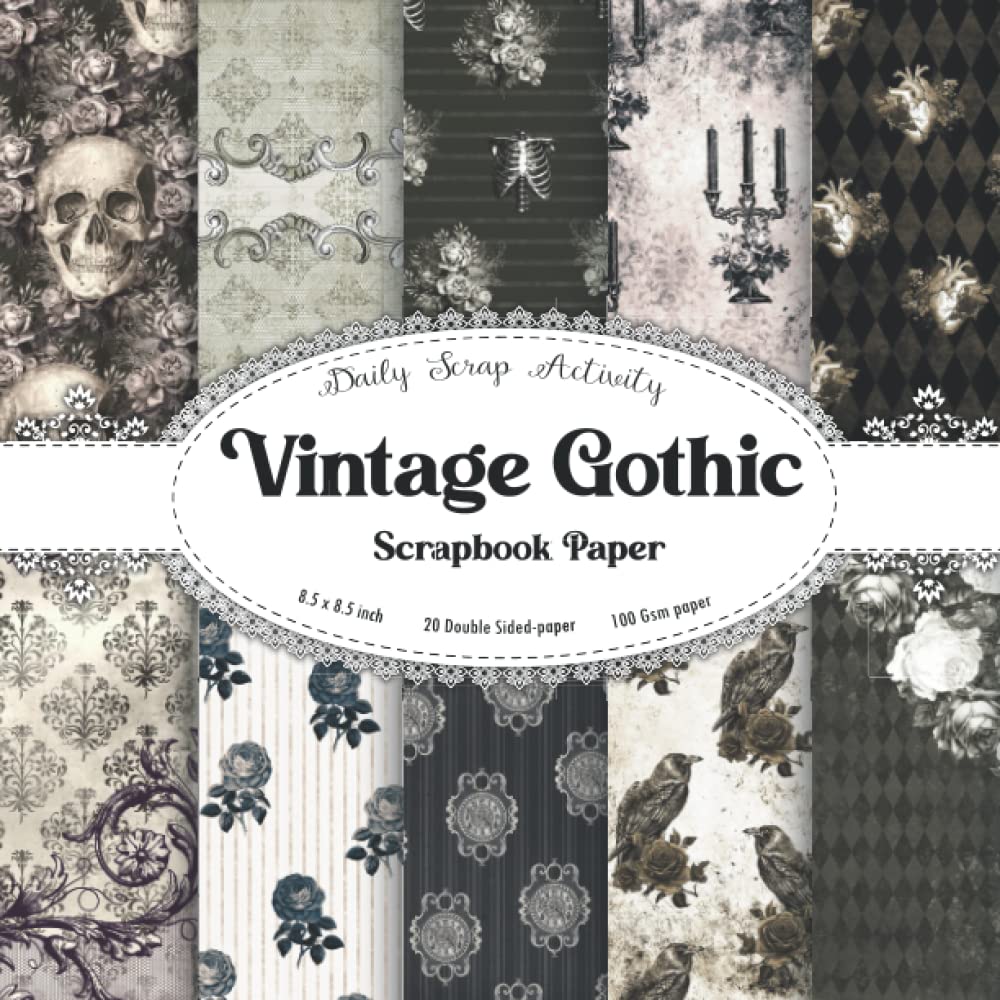 Vintage Gothic Scrapbook Paper: Neutral Gothic Colors For Scrapbooking ...