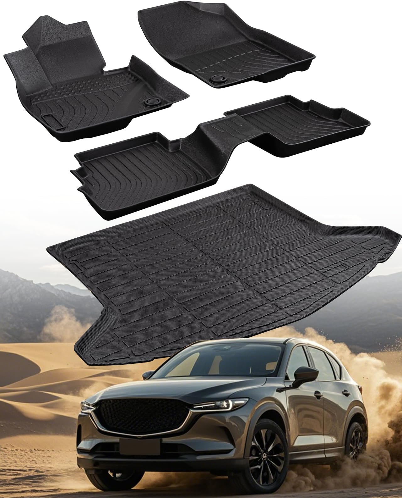 Amazon.com: CARdant® for Mazda CX5 Floor Mats 2017-2024, All-Weather ...