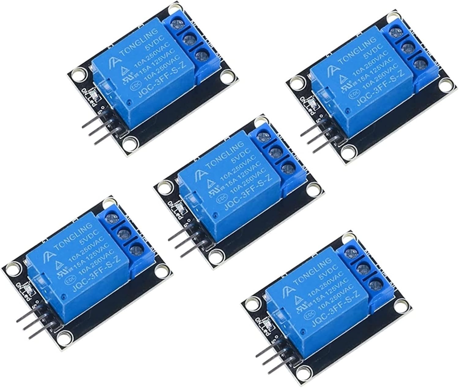 5Pcs KY-019 5V One Channel Relay Module Board Low Level Trigger ...