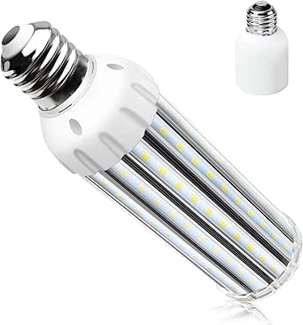 YGS-Tech Super Bright 54W LED Corn Light Bulb, E26/E39 Large Mogul Base, 6500K Daylight White ...