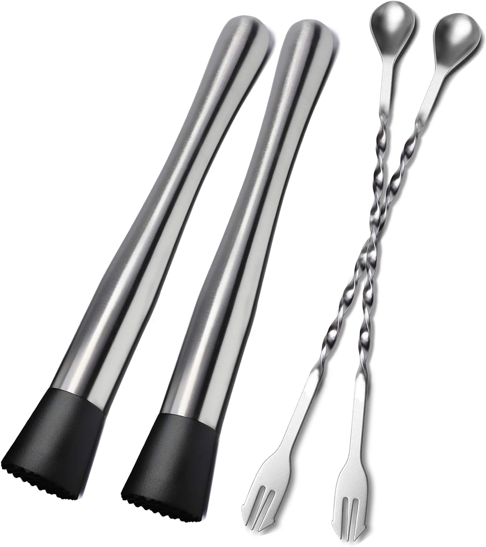 Amazon.com: NATURELAND Stainless Steel Cocktail Muddler and Mixing ...