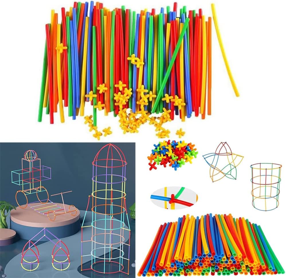 KITI KITS Educational Play And Learn Plastic Building Block Set (Straws ...