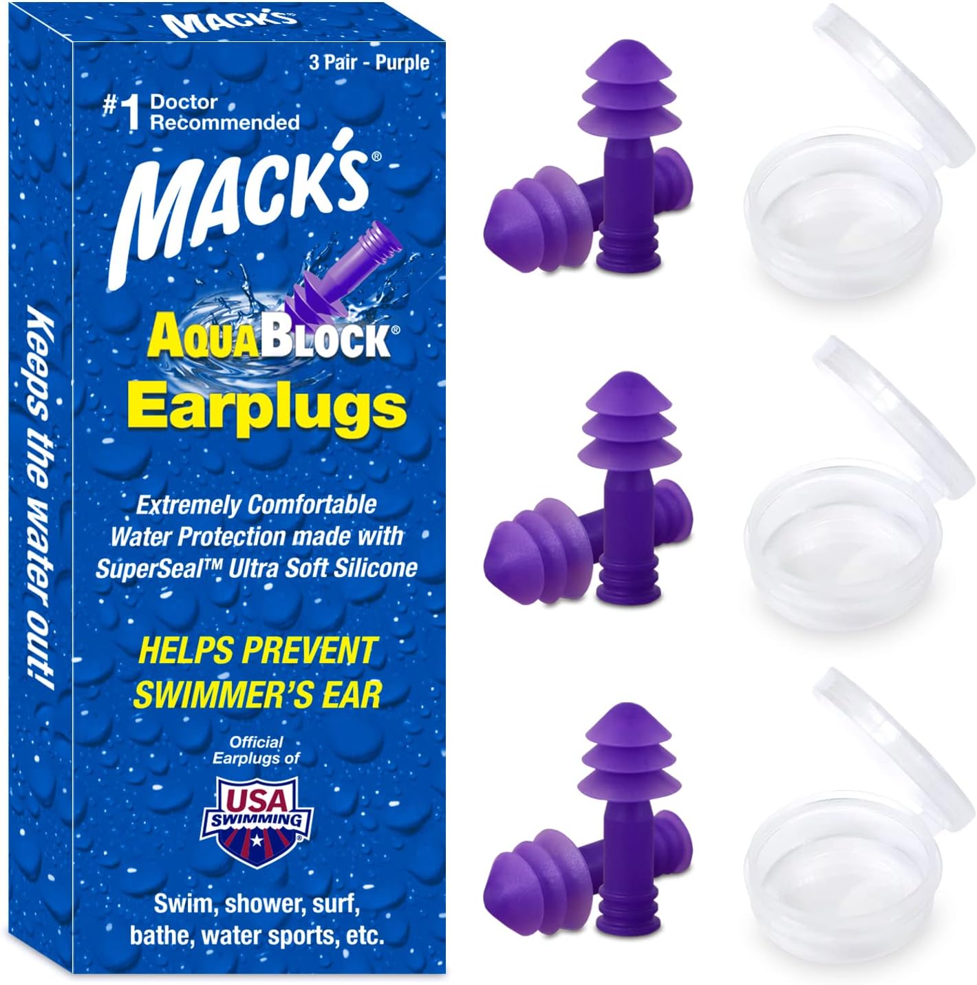 Amazon.com: Nike Ear Plugs and Nose Clip Set-One Size : Sports & Outdoors